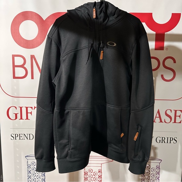 Oakley | Jackets & Coats | Oakley Black Fleece Jacket | Poshmark